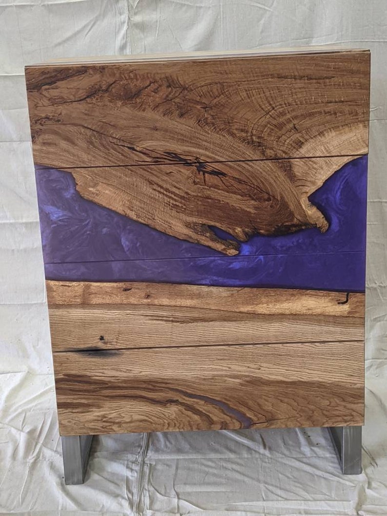 Custom Small Chest of Drawers Featuring Epoxy River 4 Touch - Etsy