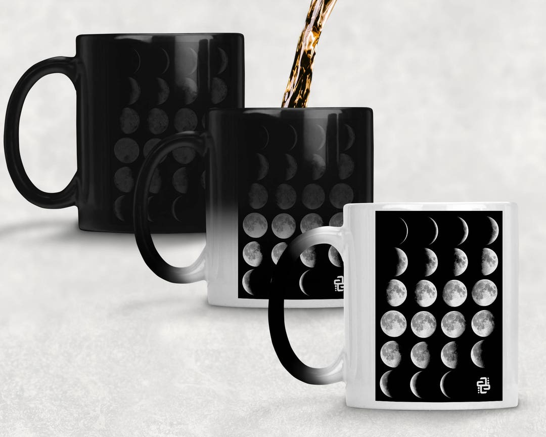 Moon Phases Morphing Mugs Color Changing Mugs Ascend Expand - Etsy