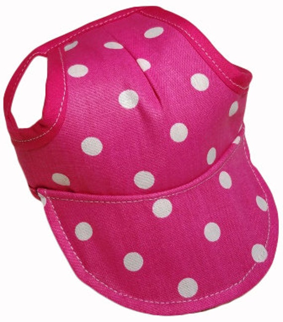 Dog Hat Polka Dot Pink | Etsy