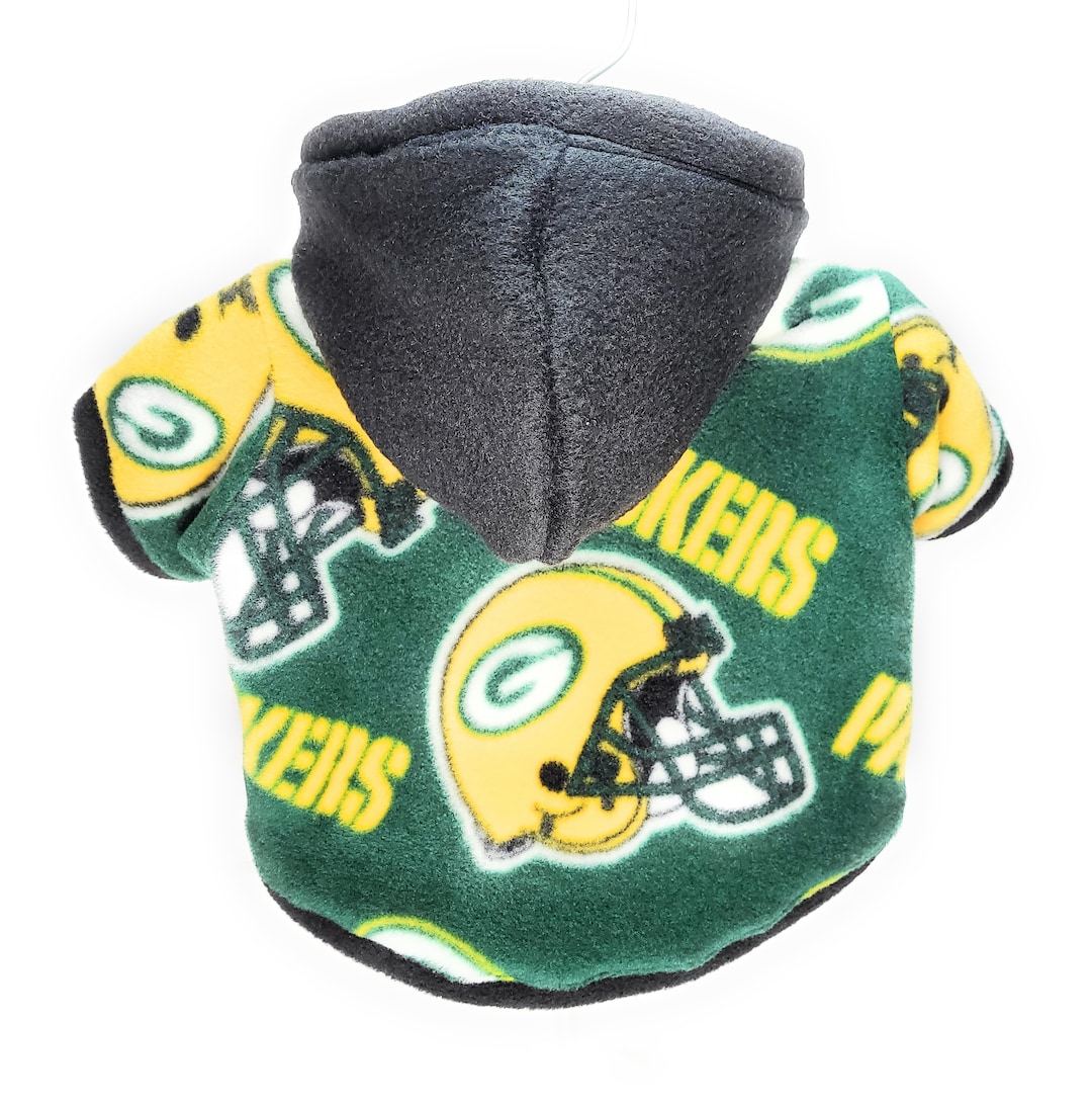 Dog Hoodie - Greenbay Packers Sports Fleece Fabric - Etsy