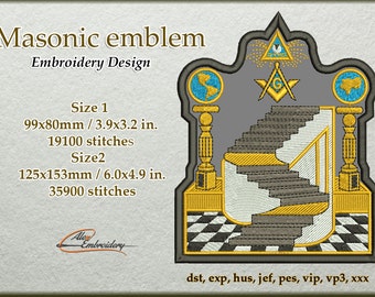 Masonic Embroidery | Etsy