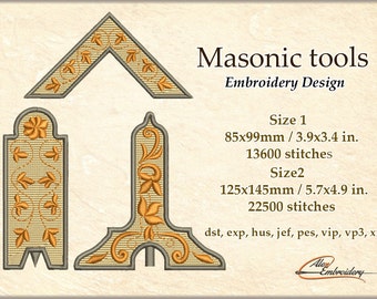 Masonic Embroidery Design | Etsy