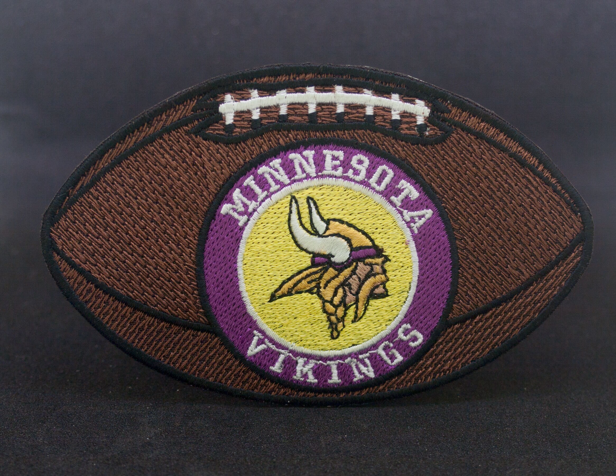 Embroidered Patch. Minnesota Vikings Ball. Patch Iron On. Sew | Etsy