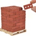 Mini Red Bricks, 1:6 Scale, Blocks and Pallet - Perfect for Diorama ...