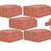 Miniature Red Bricks, 1:6 Scale, Blocks - Perfect for Diorama Supplies ...