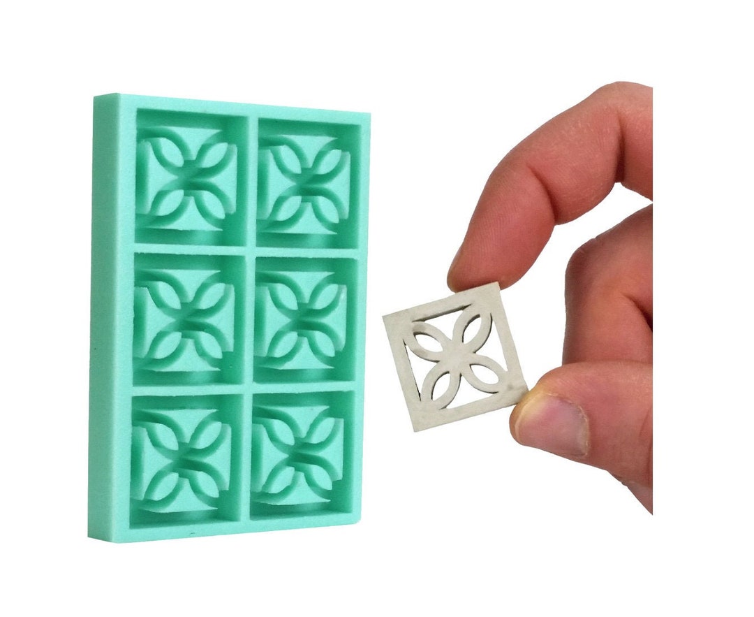 Mini Breeze Block Mold, Clover Lily Screen Blocks #399, 1:12 Scale Mid ...