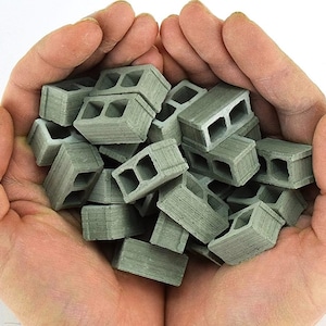 Miniature Concrete Blocks Made of Cement - Premium Quality - 1/12 Scale ...