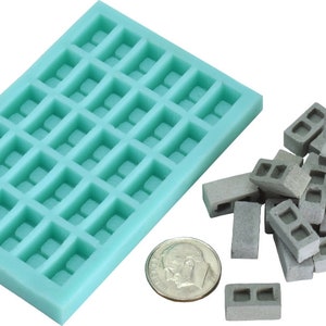 Miniature Cinder Block Mold, 1:35 Scale, Silicone Rubber. A Perfect ...