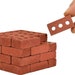 Mini Red Bricks, 1:6 Scale, Blocks and Pallet Perfect for Diorama ...