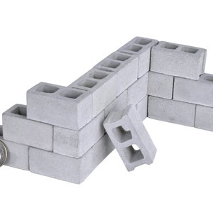 Mini Cinder Blocks Made of Cement With Pallet - Premium Quality - 1/12 ...