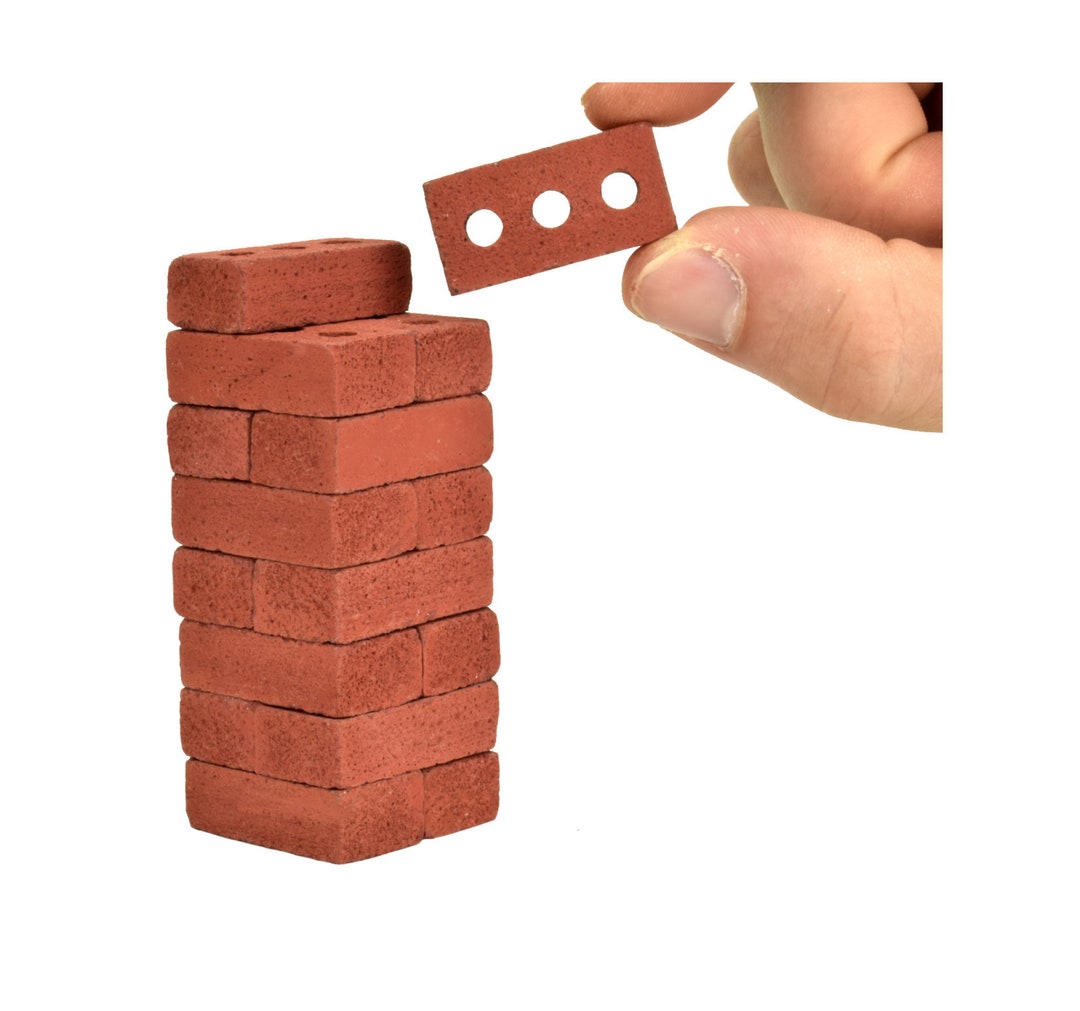 Miniature Red Bricks, 1:6 Scale, Blocks - Perfect for Diorama Supplies ...
