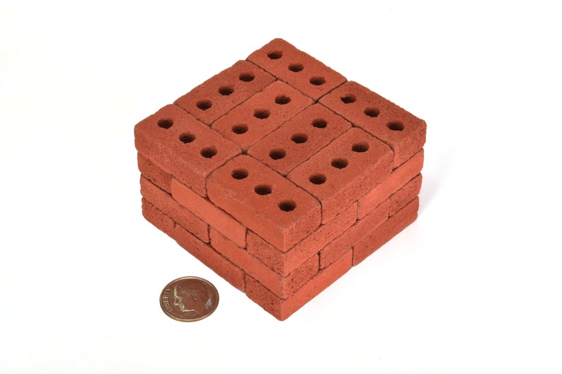 Miniature Red Bricks 1:6 Scale Blocks Perfect for Diorama - Etsy