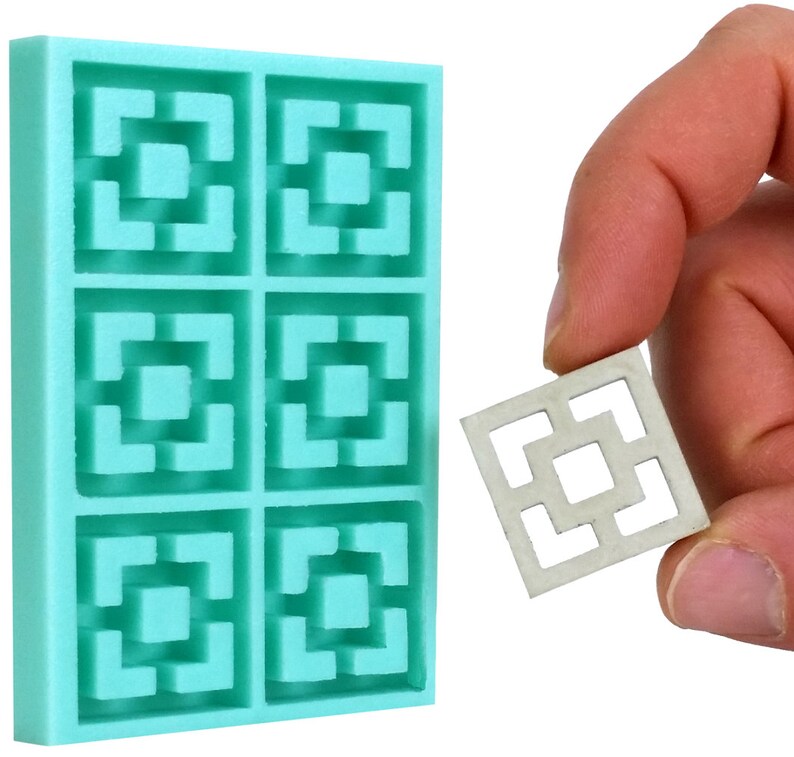 Mini Breeze Block Mold, Clover Lily Screen Blocks #399, 1:12 Scale Mid ...