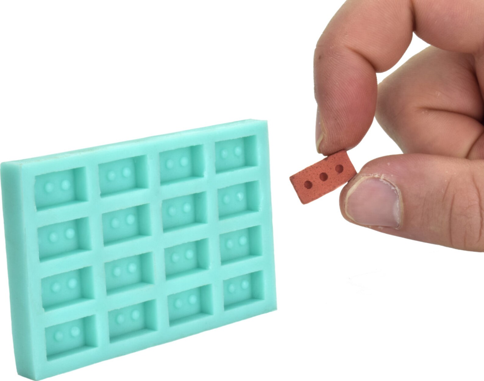 Mini Red Brick Mold, 1:6 Scale, Silicone Rubber. A Perfect Addition to ...
