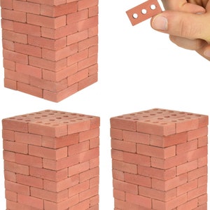 Miniature Red Bricks, 1:6 Scale, Blocks - Perfect for Diorama Supplies ...