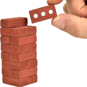 Miniature Red Bricks, 1:6 Scale, Blocks - Perfect for Diorama Supplies ...