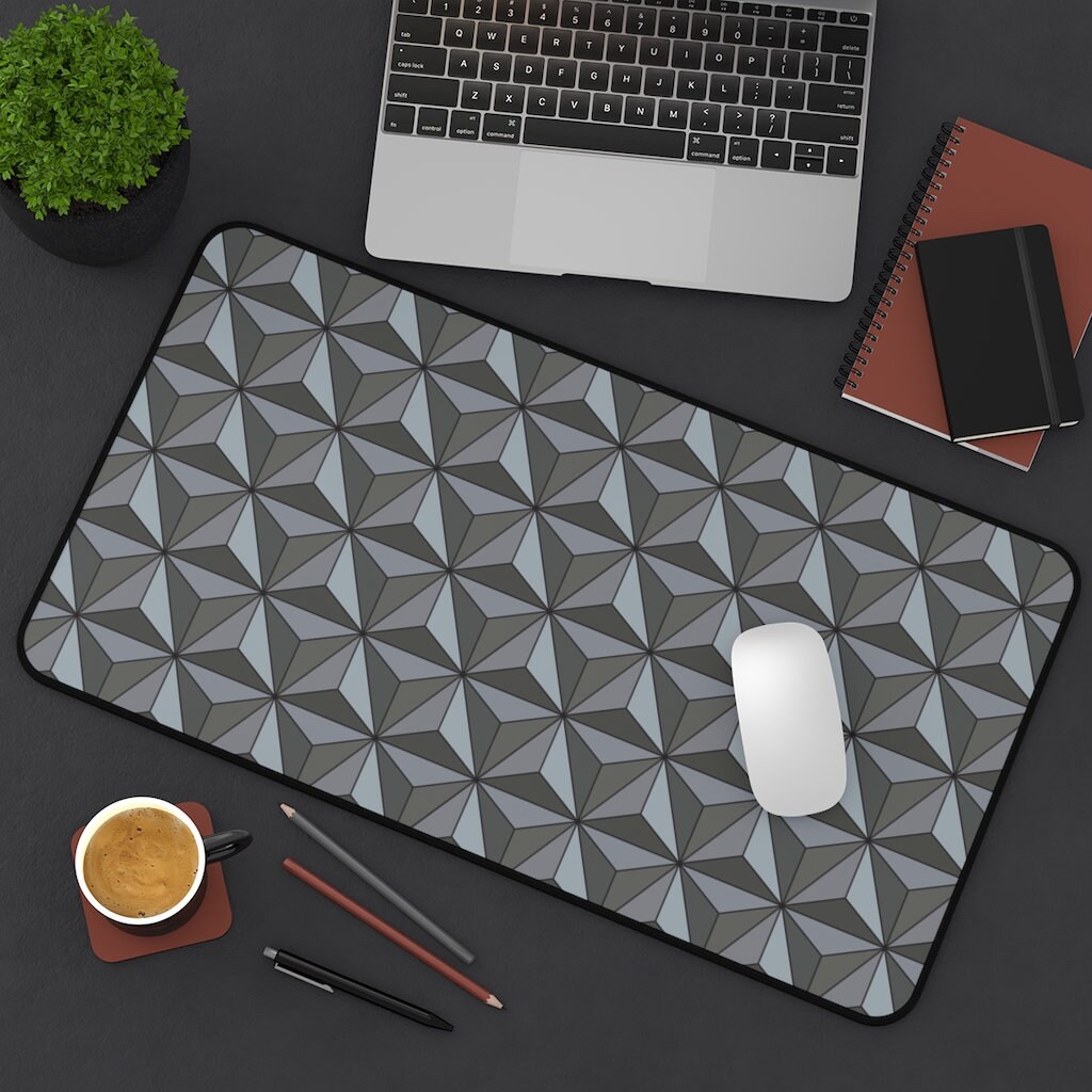 Spaceship Earth Pattern Desk Mat - Etsy