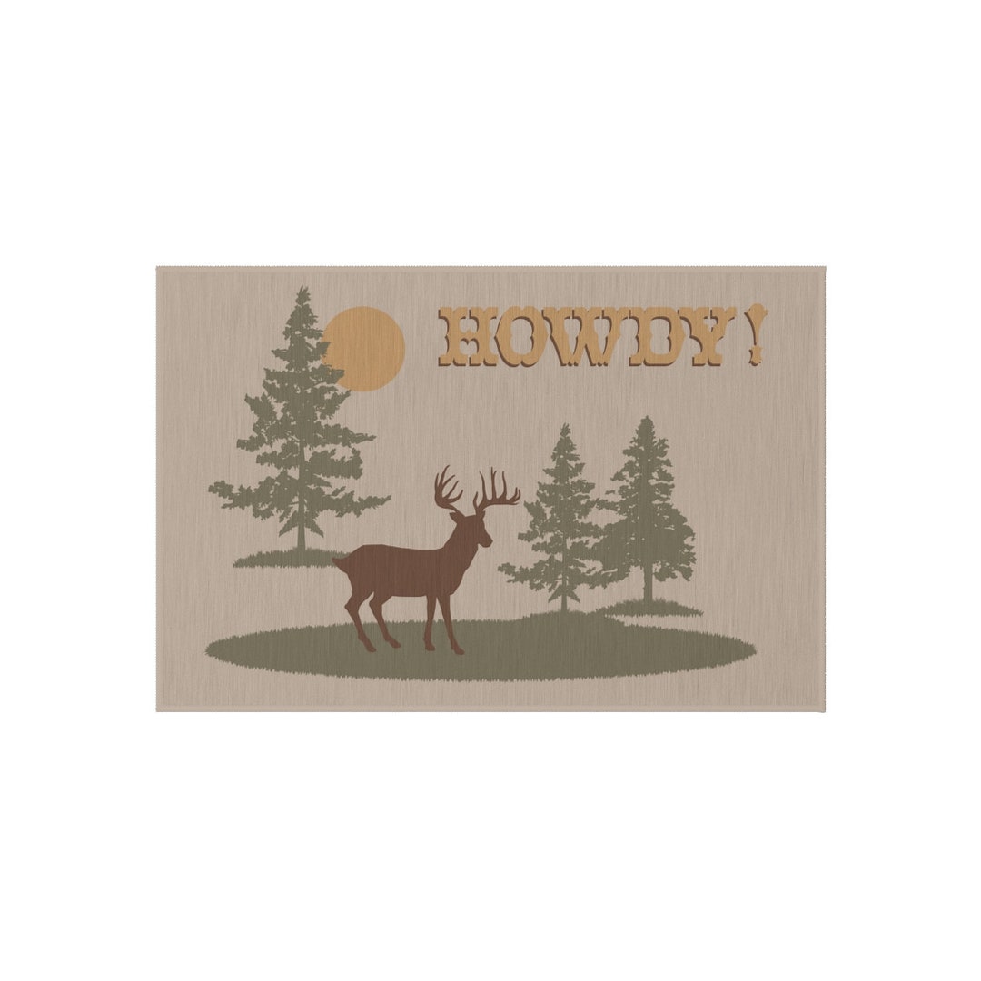 Howdy! Fort Wilderness Outdoor Rug - Etsy