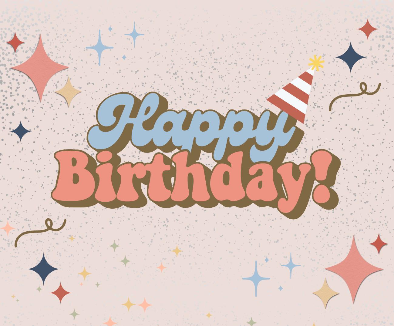 Simple Birthday Card Template, Canva Editable PDF Link, Instant ...