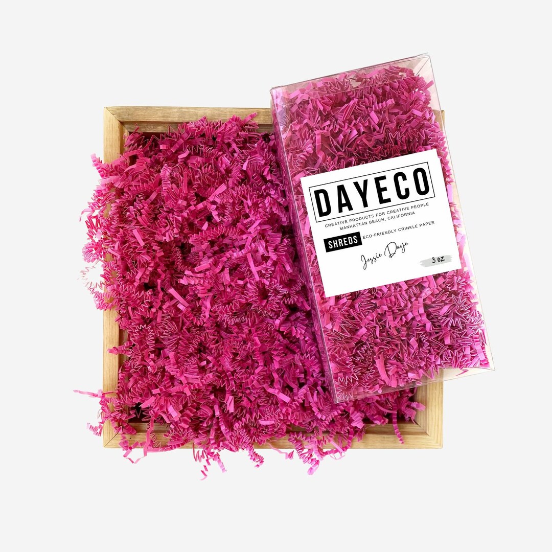 Basic Paper Shred Bright Pink mailer Box Stuffing - Etsy