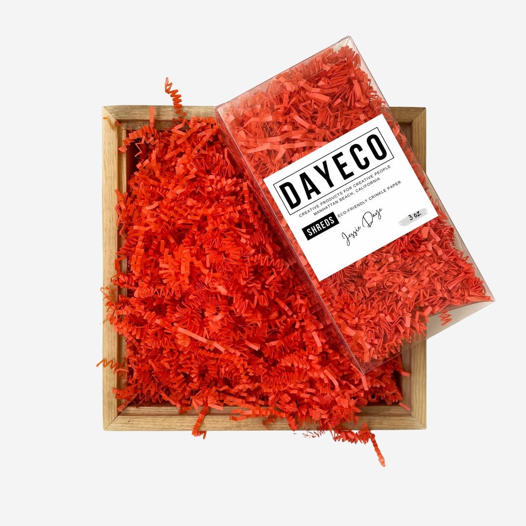 Basic Paper Shred Orange Crush mailer Box Stuffing - Etsy