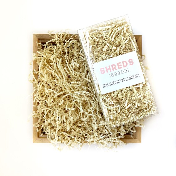 Basic Paper Shred Vanilla mailer Box Stuffing | Etsy New Zealand