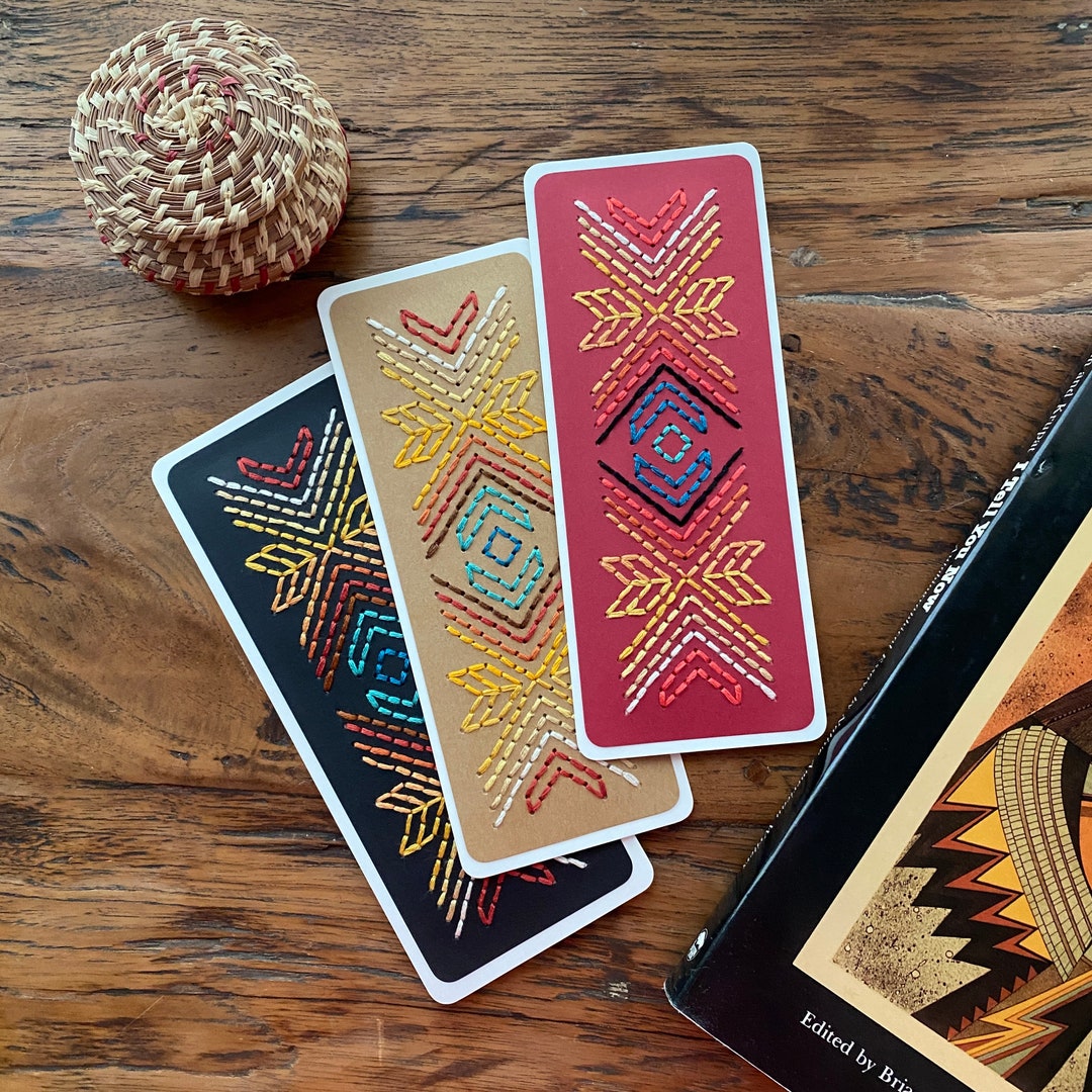 Boho Bookmark | Southwest Bookmark | Hand Sewn Bookmark | Book ...