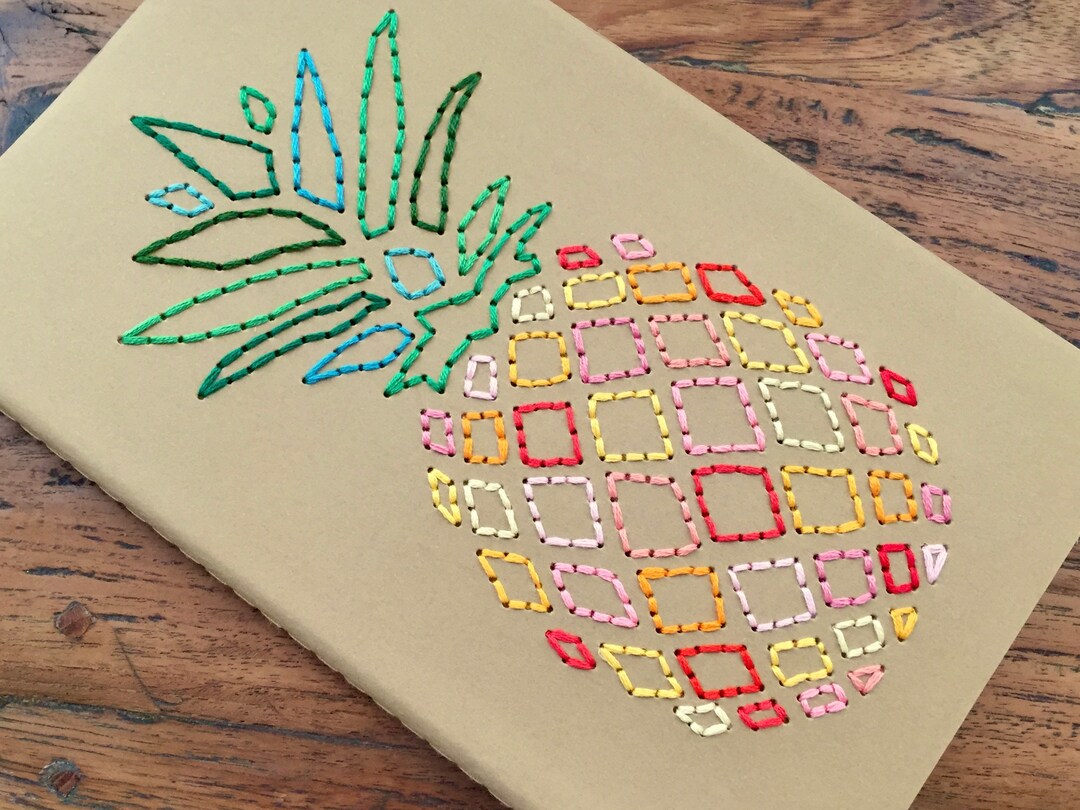 Pineapple Notebook | Pineapple Journal | Custom Sketchbook | Sketchbook ...