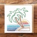 Sunset Card Palm Tree Card Beach Coastal Card Handmade - Etsy