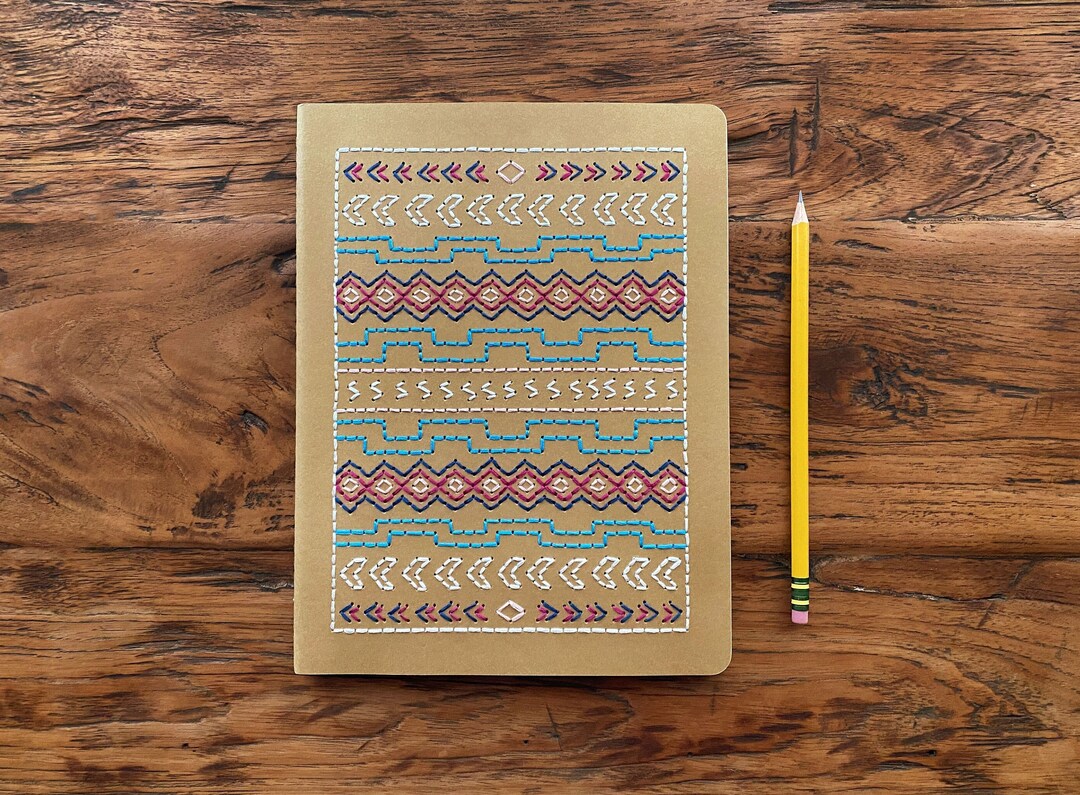Boho Journal | Southwest Journal | Hand Sewn | Geometric | Native ...
