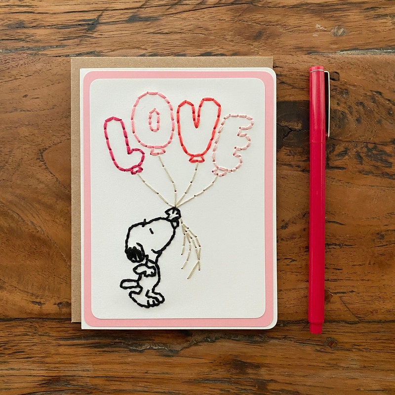 Snoopy Cards - Etsy