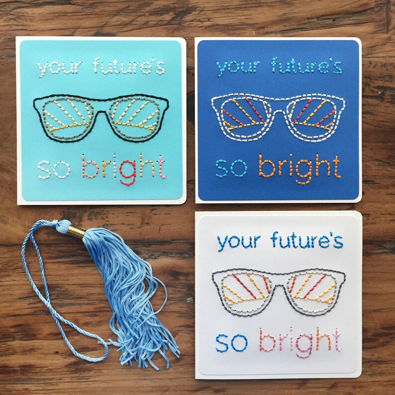 Graduation Card Graduation Bright Future College - Etsy