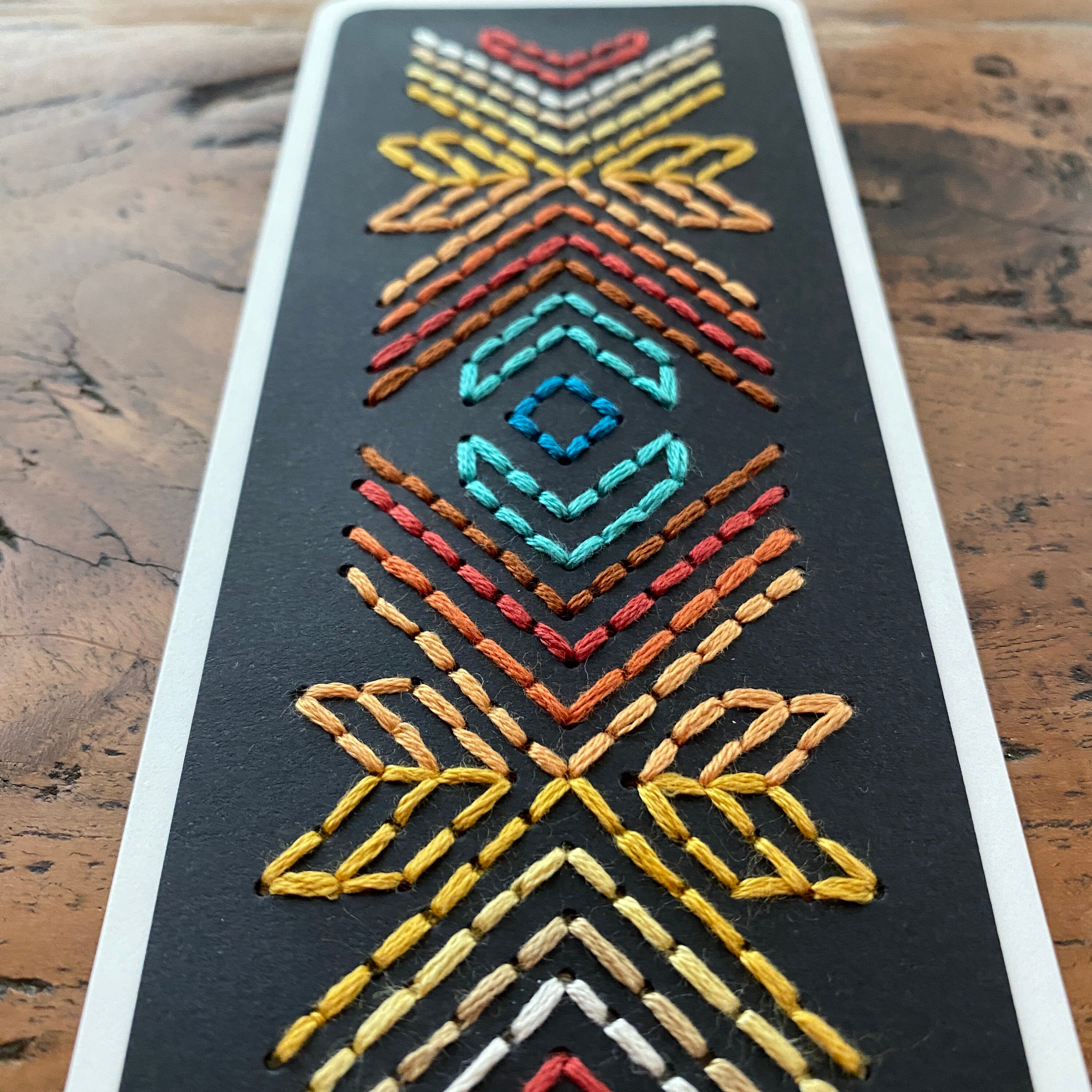 Boho Bookmark | Southwest Bookmark | Hand Sewn Bookmark | Book ...