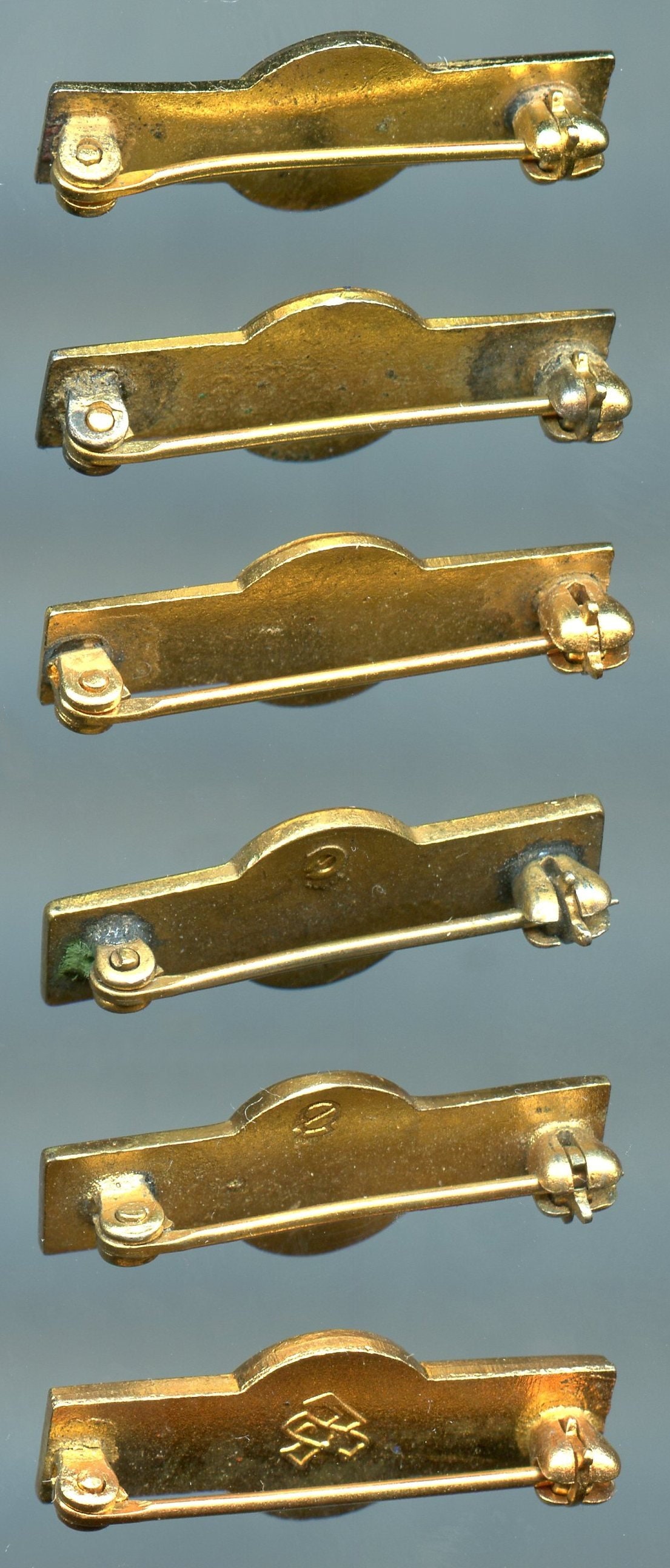 Six Anniversary Service Bars, 5-10-15-20 Years Award Pin, Tie Tack ...