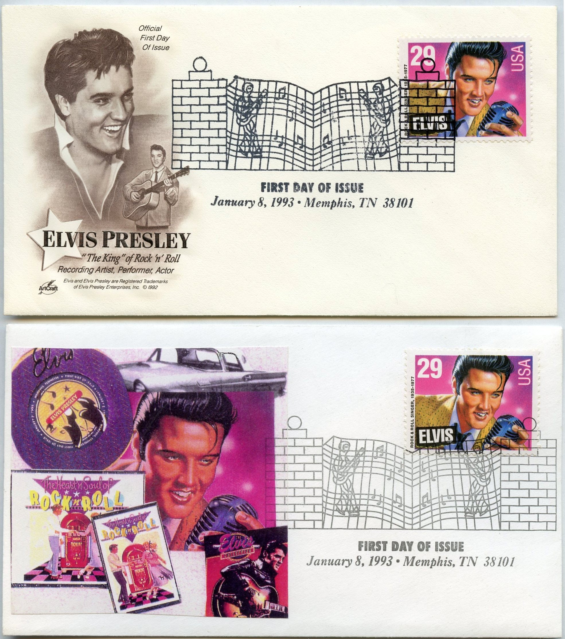 Elvis Presley Trio of Elvis Presley Stamp Theme Collectibles | Etsy