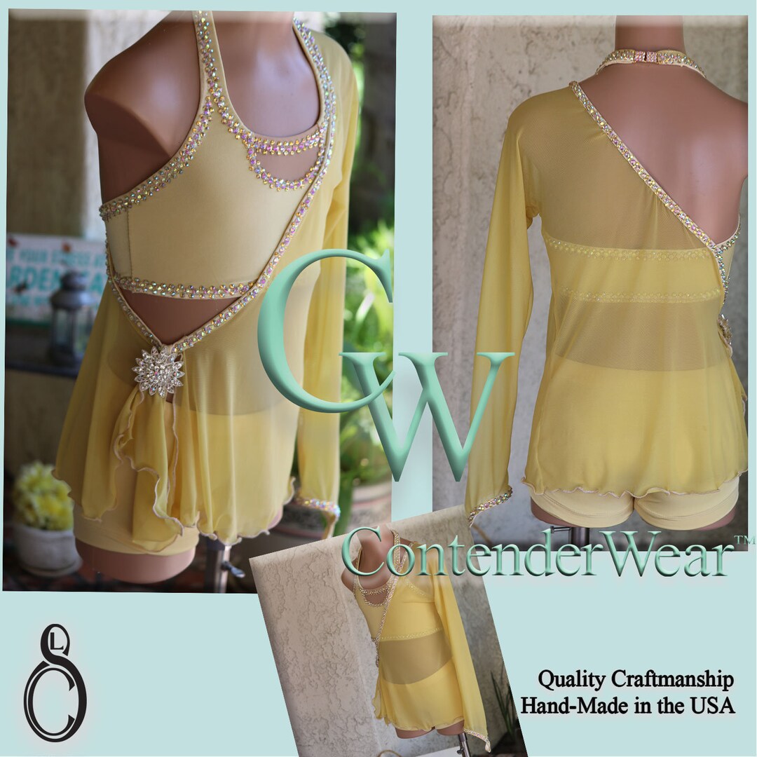 Buttercup Custom Dance Costume Lyrical Contemporary Acro Child Medium ...