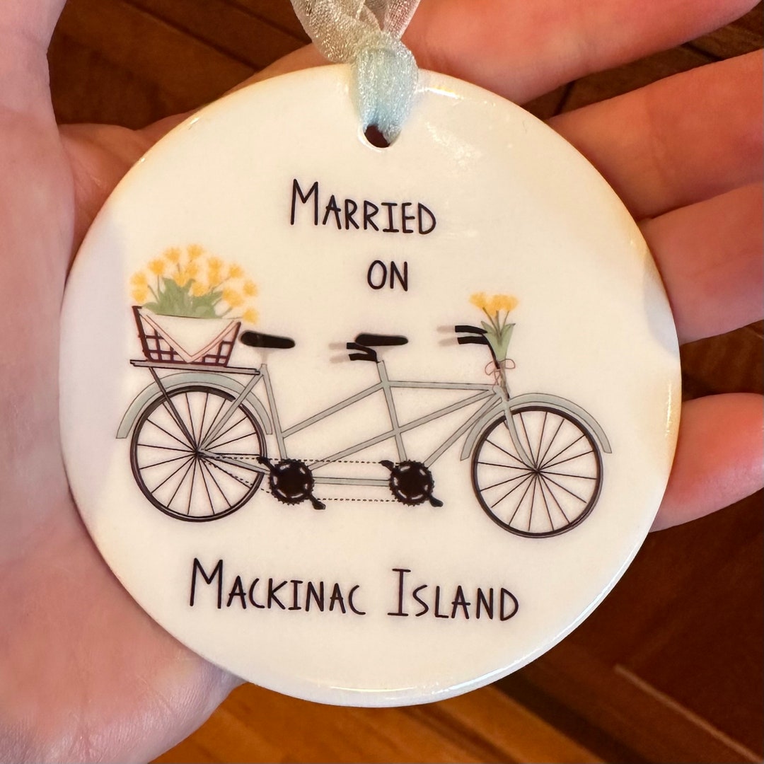 Custom married on Mackinac Island, Custom Mackinac Ornament Mackinac ...