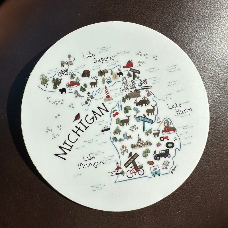 Michigan Sticker - Etsy