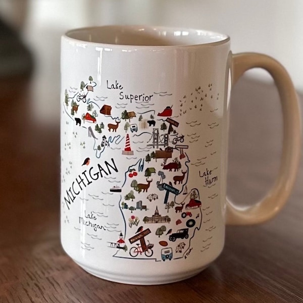 Michigan Mug - Etsy
