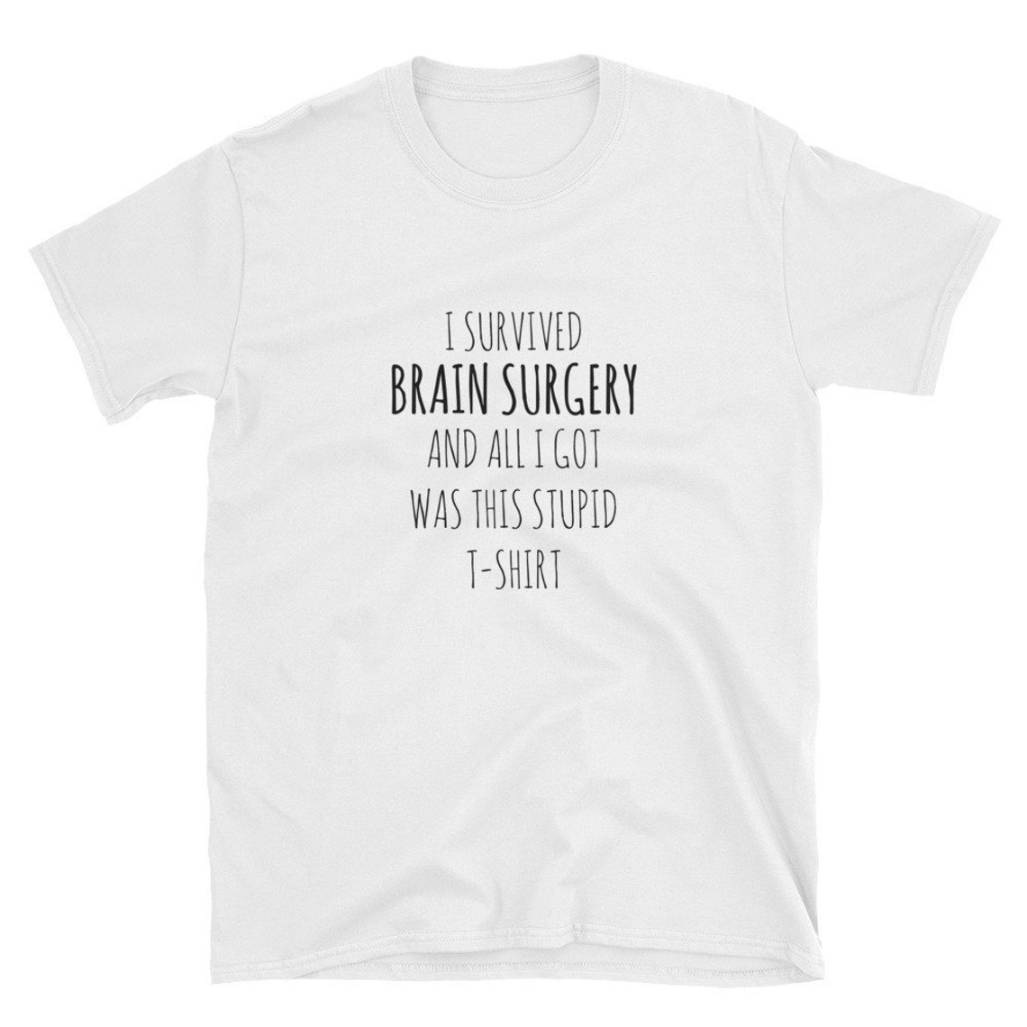 BRAIN Surgery Survivor T-shirt Funny Recovery Gift Shirt - Etsy