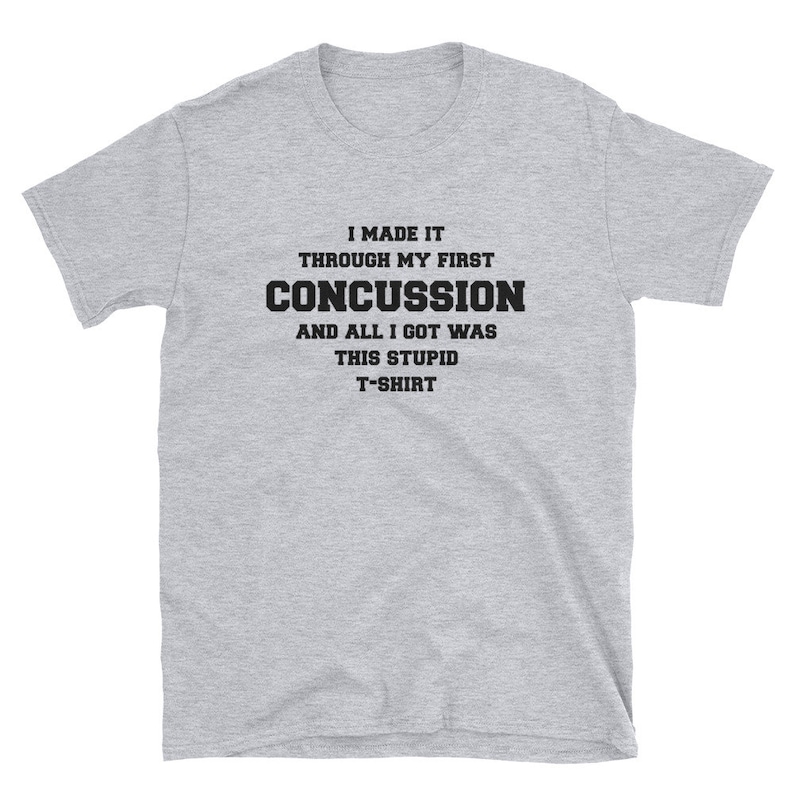CONCUSSION Head Injury Get Well Soon Hospital Recovery Gift Gag UNISEX ...