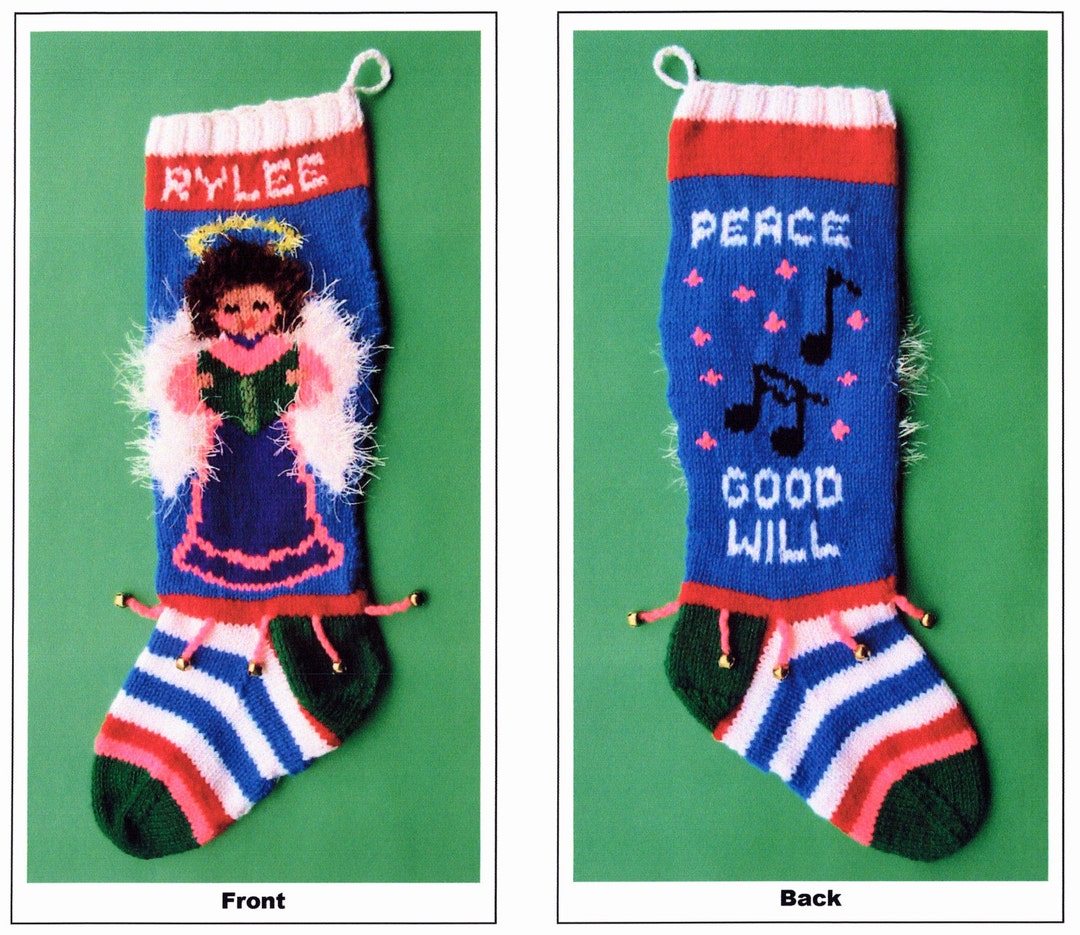 PDF Pattern Only-"singing Angel" Christmas Stocking - Etsy