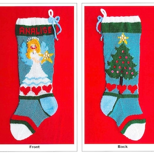 PDF Pattern Only - "christmas Tree Angel" Christmas Stocking Pattern - Etsy