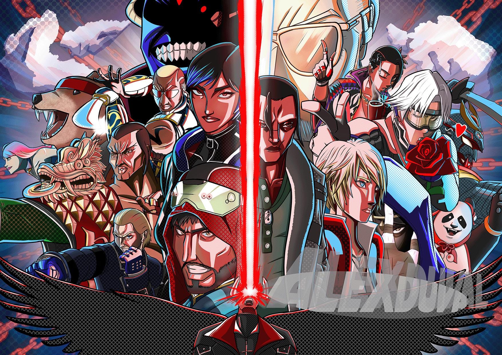 Alextheman76 Tekken Print Collection | Tekken 8 Inspired Fan Art | Digital PDF - Etsy