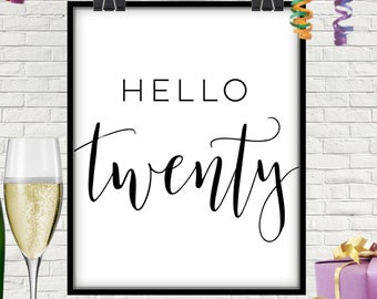 20th Birthday Sign You Have Been Loved for 20 Years Sign - Etsy