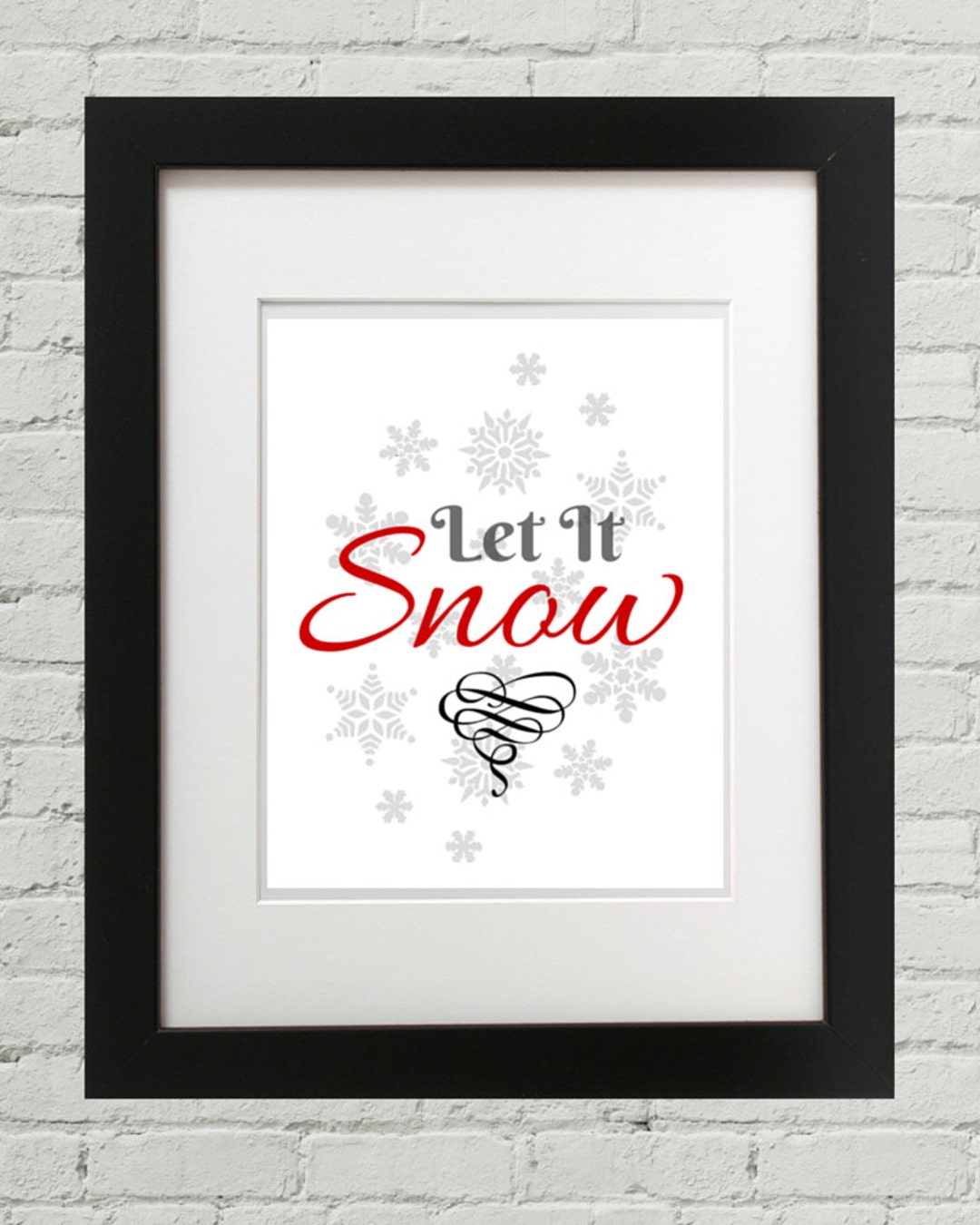 Let It Snow, Winter Decor, Snowflake Decor, Christmas Decor, Let It ...