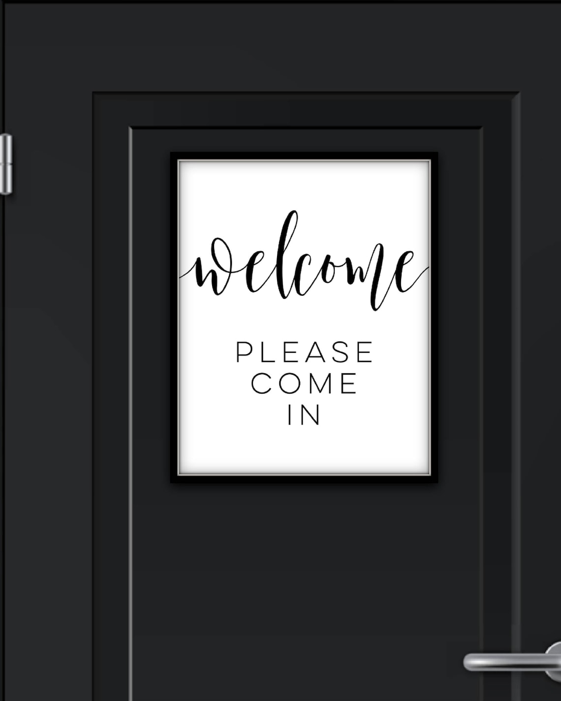 Welcome Please Come In DOWNLOAD Please Come in Door Sign - Etsy