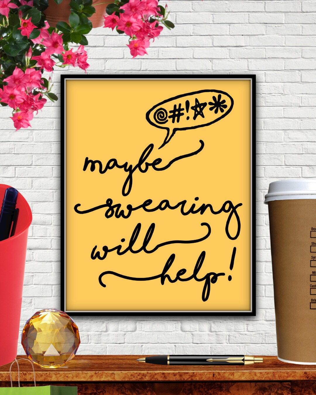 Maybe Swearing Will Help Printable, Maybe Swearing Will Help, Maybe ...