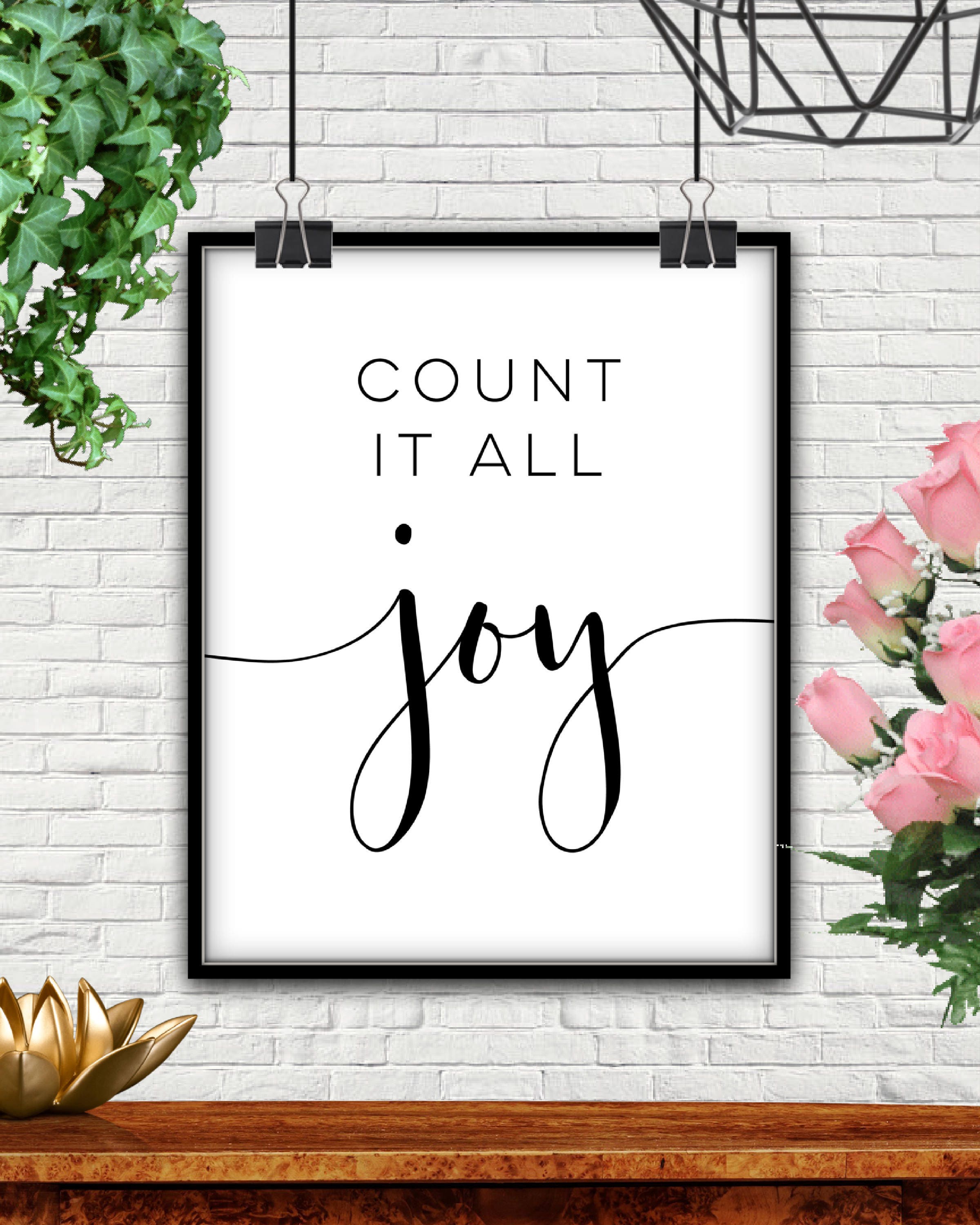 Count It All Joy DOWNLOAD Count It All Joy That Joy Bible - Etsy