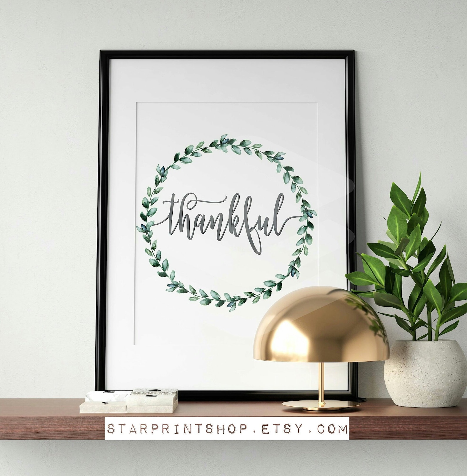 Thankful Sign Thankful Decor Thankful Download Thankful - Etsy